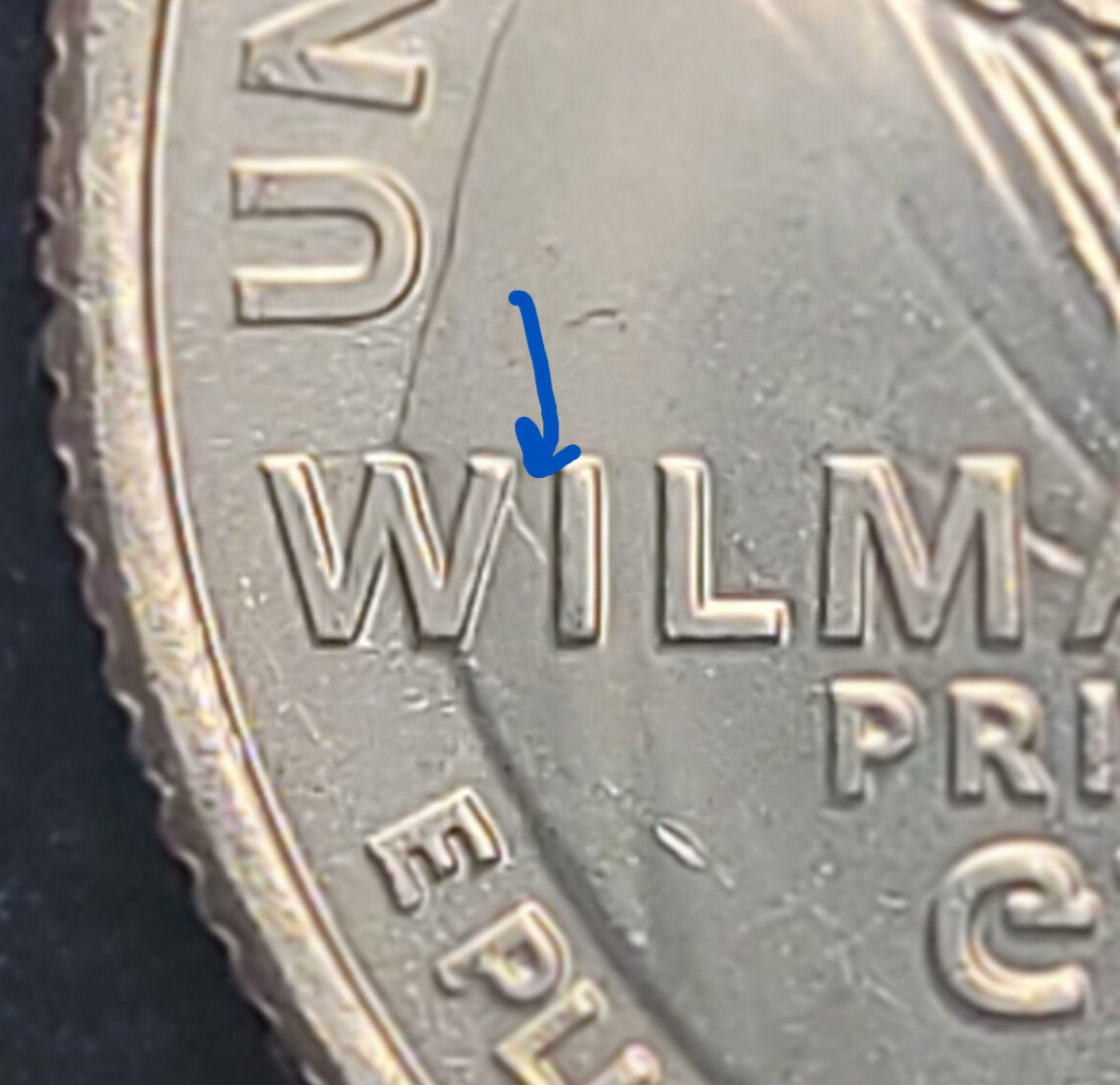2022-P Wilma Mankiller UNC quarter *Die crack @ mouth & W/I, die chip ...