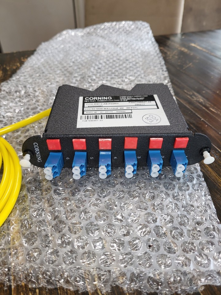 *New! Corning CCH-CP12-A9-P03RH Panel Pigtail LC SM Duplex 12 Fiber OS2 3 Meters | eBay