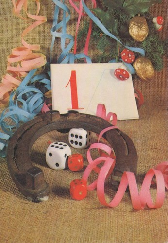 Happy New Year Christmas HORSESHOE Vintage Postcard CPSM #PAT946.U | eBay