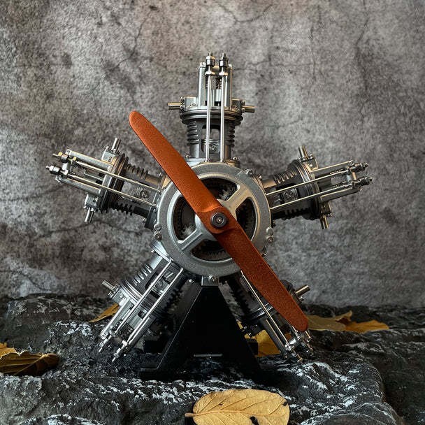 TECHING Full Metal 5-Cylinder Radial Engine Model - 1/6 Scale, 250 ...
