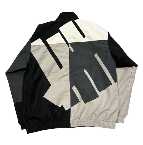 UNDEFEATED UNDFTD STREETWEAR WINDBREAKER ZIP UP JACKET GREY WHITE BLACK ...