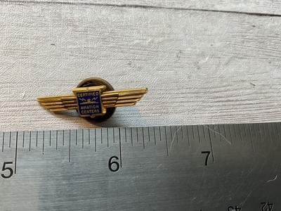 ORIGINAL WWII ERA CERTIFIED AVIATION CENTERS WINGS PIN | eBay