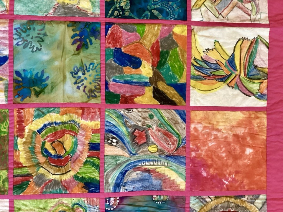 Handmade Quilt Original Textile Art Collage Abstract Expressionism 79 ...