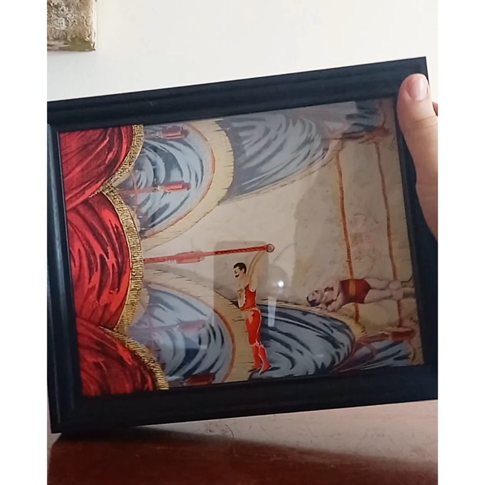 RARE ACROBAT SAND TOY MECHANICAL FLYING TRAPEZE sand-powerd automaton ...