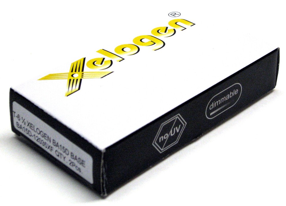 2x THHC Xelogen Xenon T6.5 35W 120V Frosted BA15D DC BA15D12035X2 BA15D ...