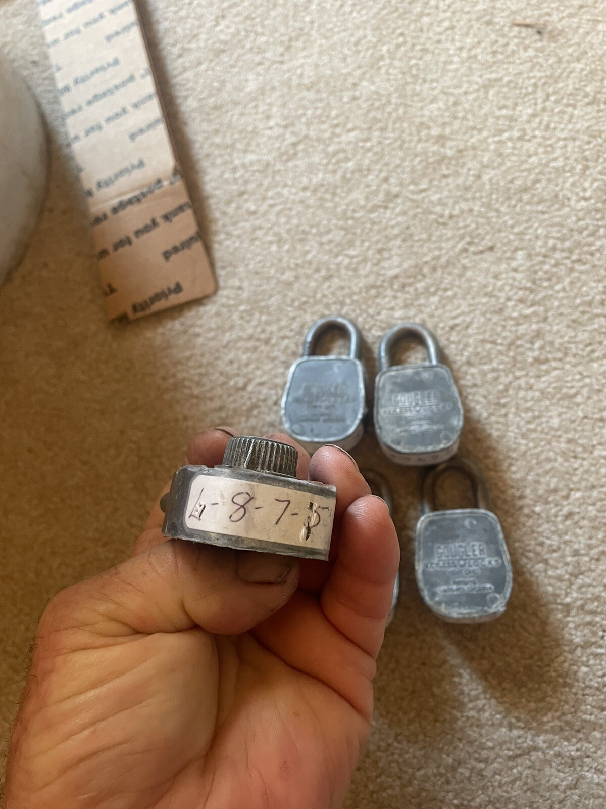 (5) Vintage Gougler Keyless Lock Co. Padlock with Combination. | eBay