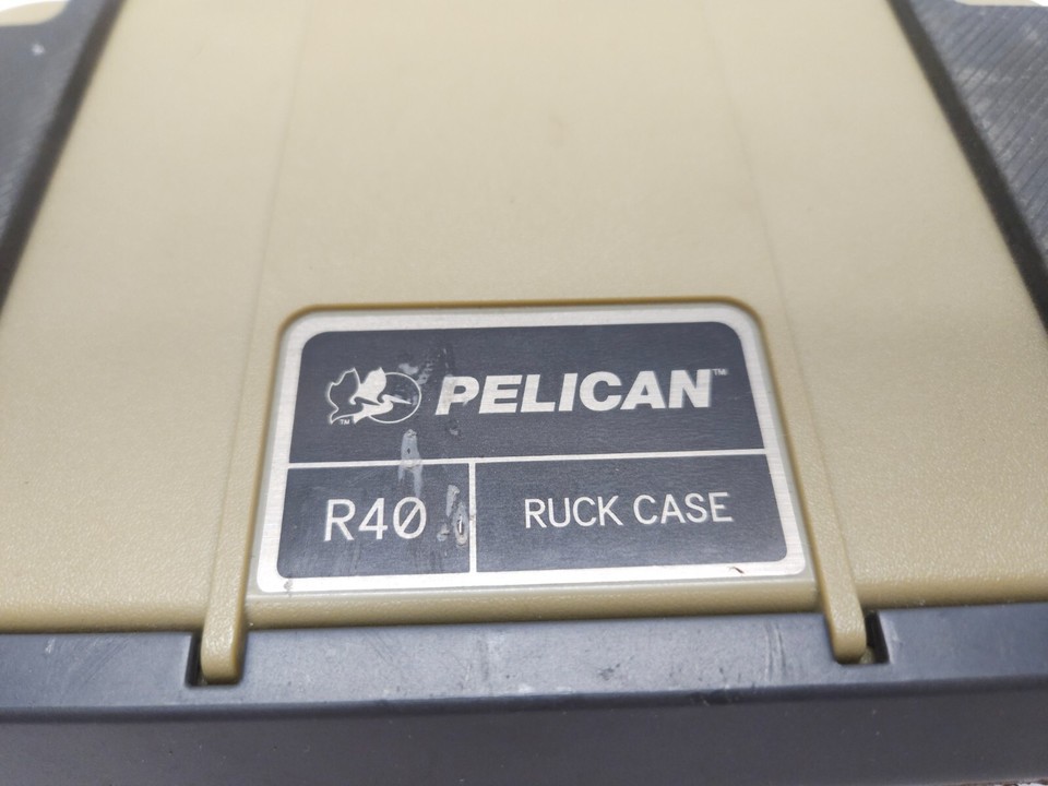 Pelican Ruck R40 Utility Case Tan Crushproof Dustproof Waterproof READ ...