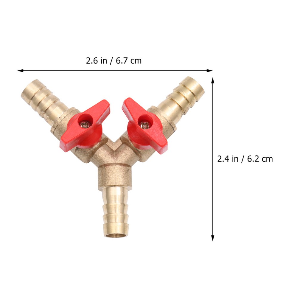 Ball Valve Hose Connector Distribution Switch Y Shape Three-way | eBay