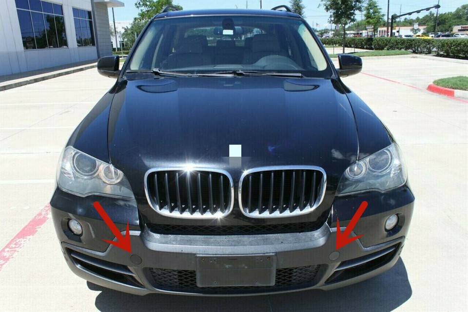 Front Bumper Left + Right Side Tow Hook Cover Cap Pair for BMW E70 X5 ...