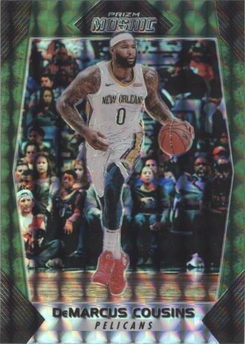 2017-18 Panini Prizm Mosaic - DeMarcus Cousins #75 Green for sale ...