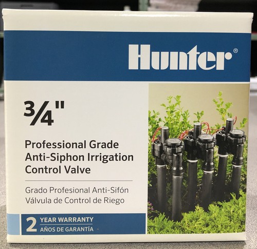 Hunter PGV-ASV 3/4” Professional Grade Anti-Siphon Irrigation Control ...