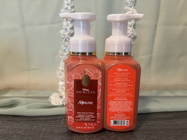 TWO (2) Bath & Body Works Disney Princess Moana Foaming Hand Soap SHIPS FREE | eBay