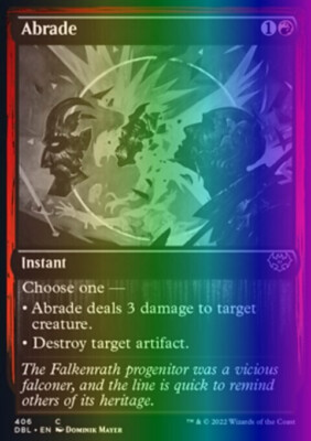 MTG Magic the Gathering Abrade (406/633) Innistrad Double Feature NM ...