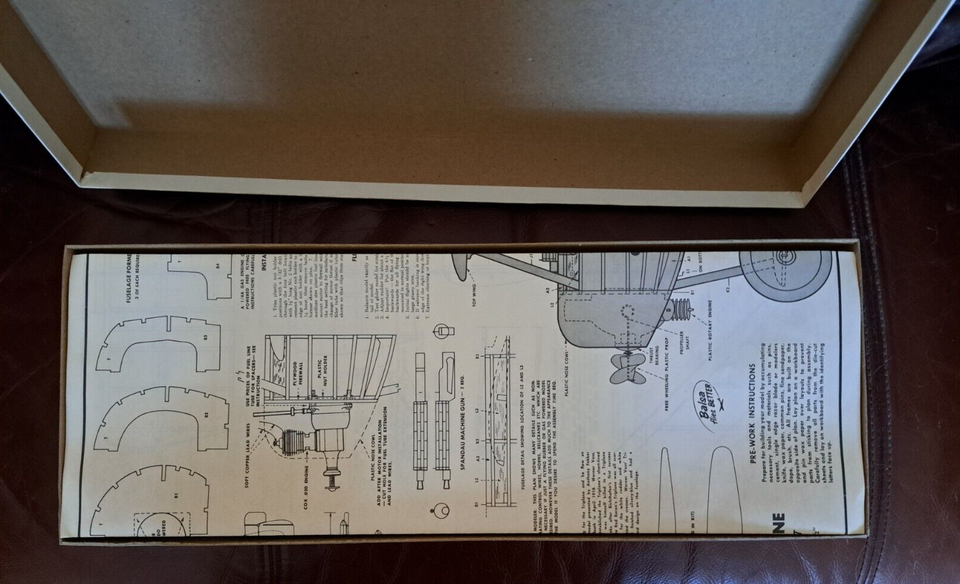 Vintage 1960s Guillow’s Fokker DR-1 Triplane Balsa Wood Airplane Kit | eBay