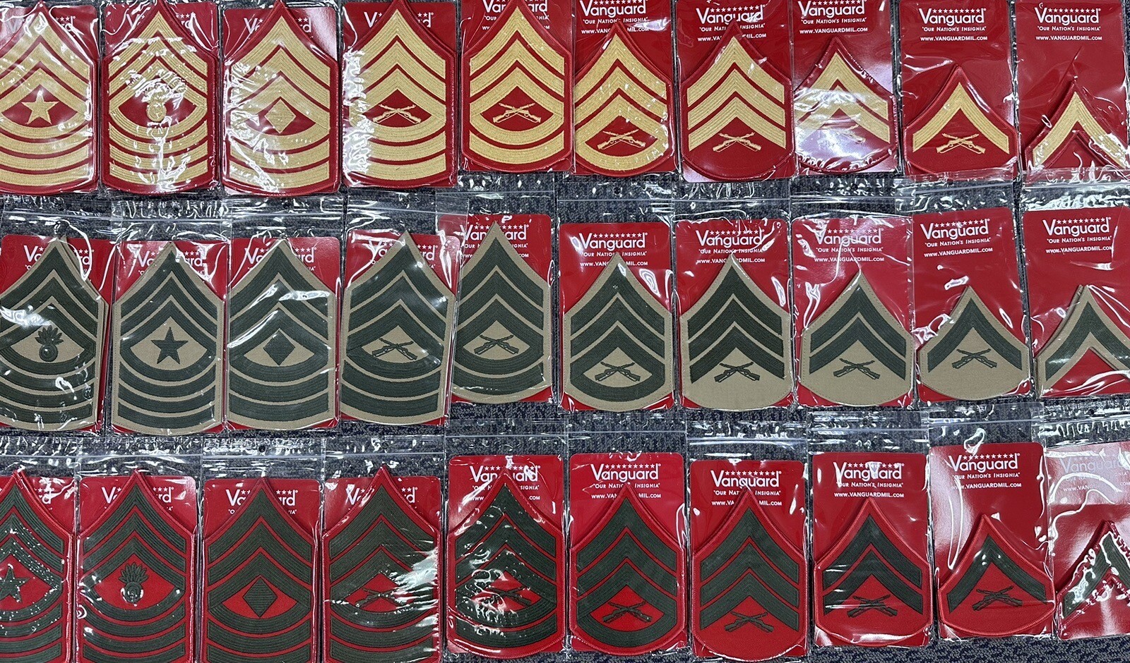Male U.S Marine Corps USMC Uniform Embroidered Sew On Chevrons ...
