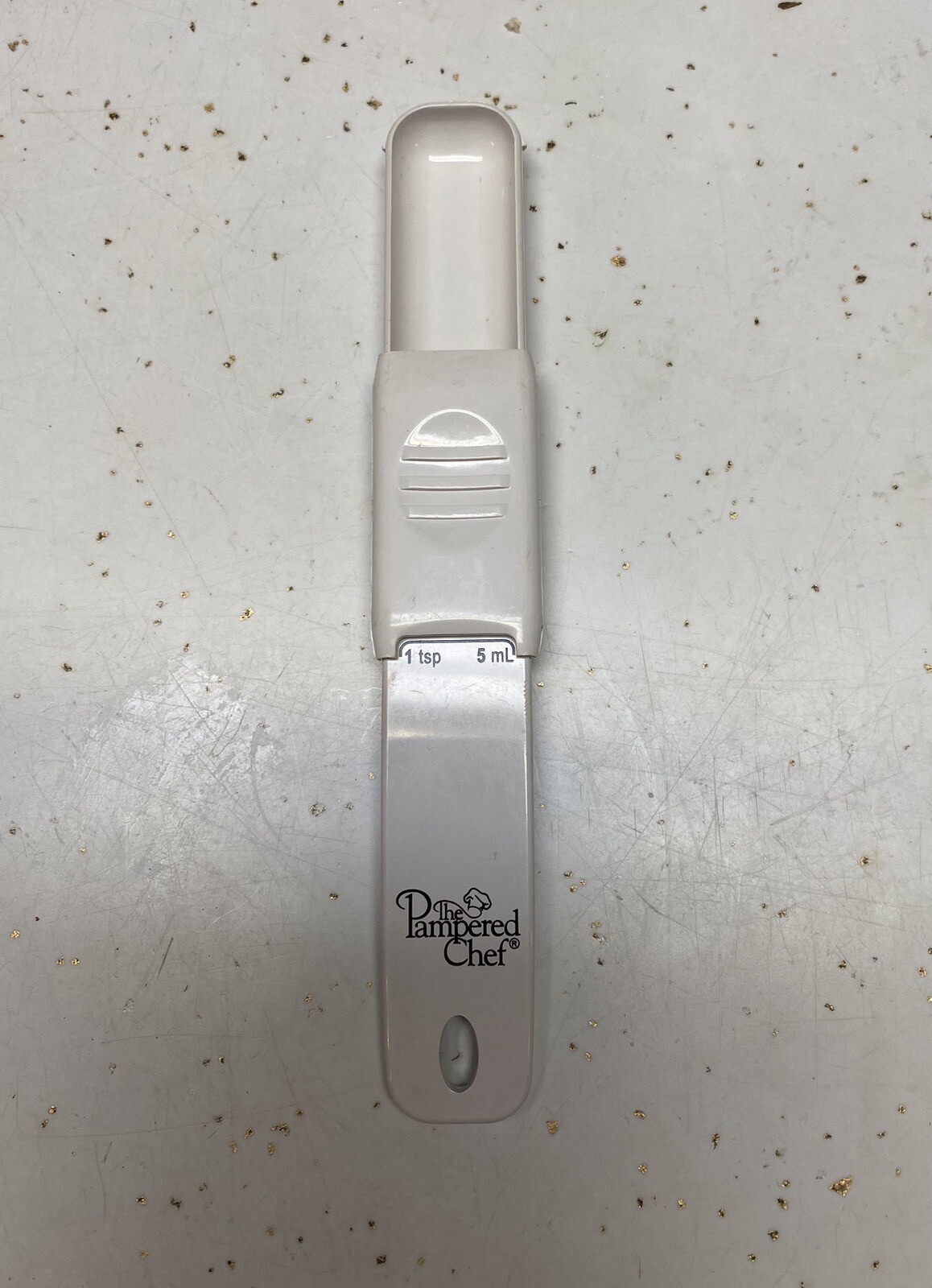 Pampered Chef Adjustable Sliding Measuring Spoon Measures 1/8 tsp - 1 ...