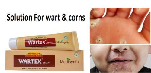 Medisynth Wartex Cream (20g)effective in warts and corns - reduces Skin ...