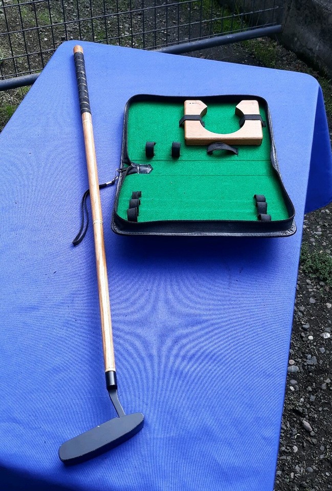 Executive Golf Putter Set with Case for Office or Travel w/ Vinyl Case ...