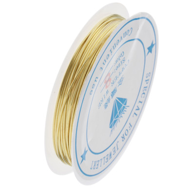 0.8mm Gold Color Beading Thread String Wire Copper Wire for Jewelry ...