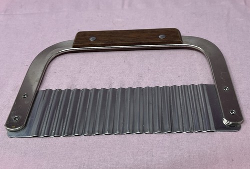 Vintage AMERICAN METALCRAFT STAINLESS STEEL CORRUGATED VEGETABLE CUTTER ...