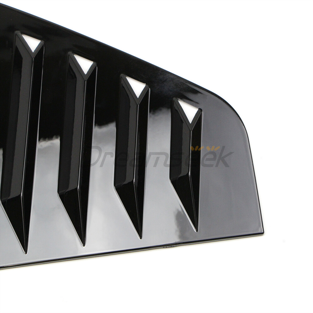 Side Quarter Window Louver Cover For VW Golf MK7 MK7.5 2014-19 Glossy ...