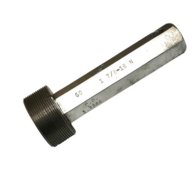 Greenfield Thread Plug Gage 1-7/8 - 16 — GO — PD 1.8344 | eBay