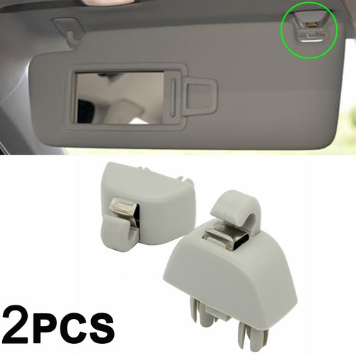 2x Sun Visor Hook Clip For VW Passat B7 Polo UP! SEAT MII SKODA CITIGO ...