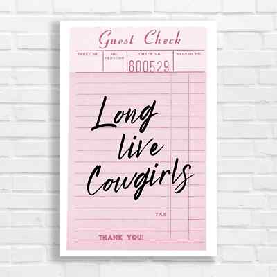 Retro Guest Check Canvas Print Large Picture Wall Art | eBay UK