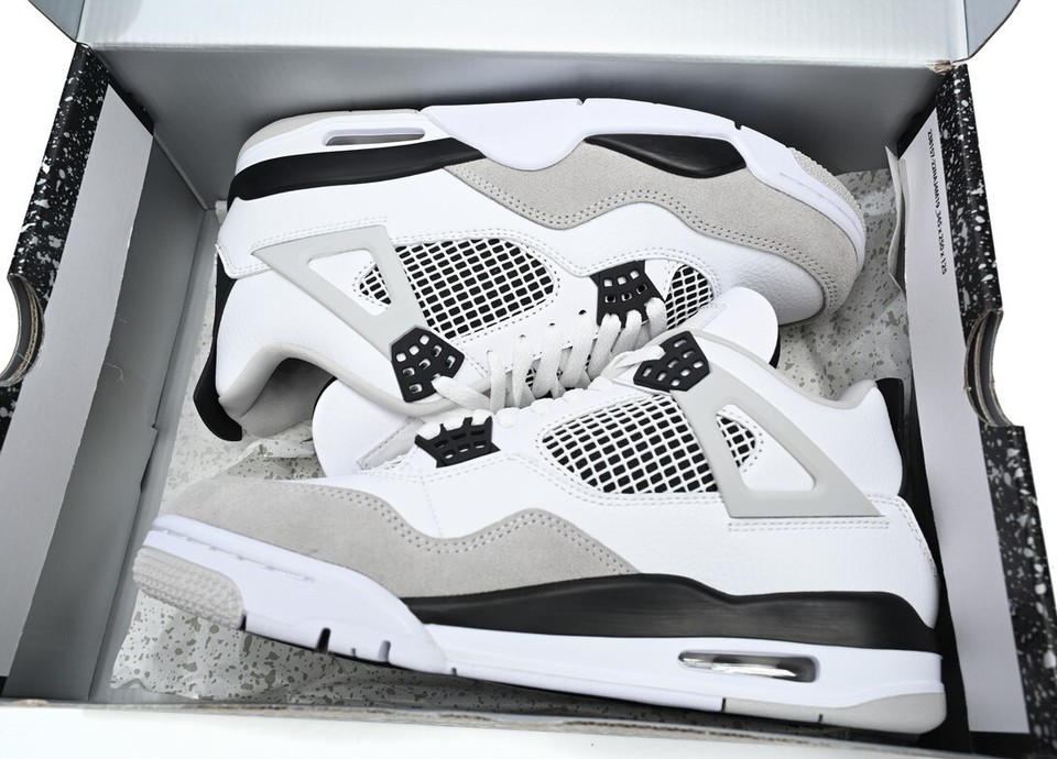 Air Jordan 4 Retro High Top Military Black Men's Basketball Shoes | eBay