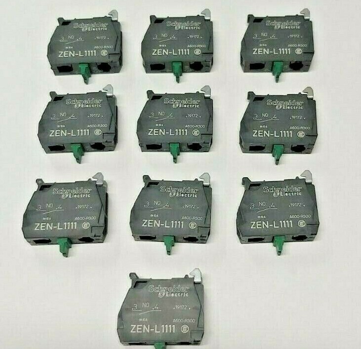 Lot of 10 pcs. Schneider Electric ZEN-L1111 Switch Contact Block 10A N ...