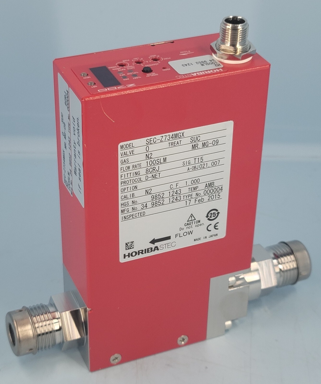 HORIBA SEC-Z734MGX 100SLM N2 DIGITAL MASS FLOW MODULE for sale online ...