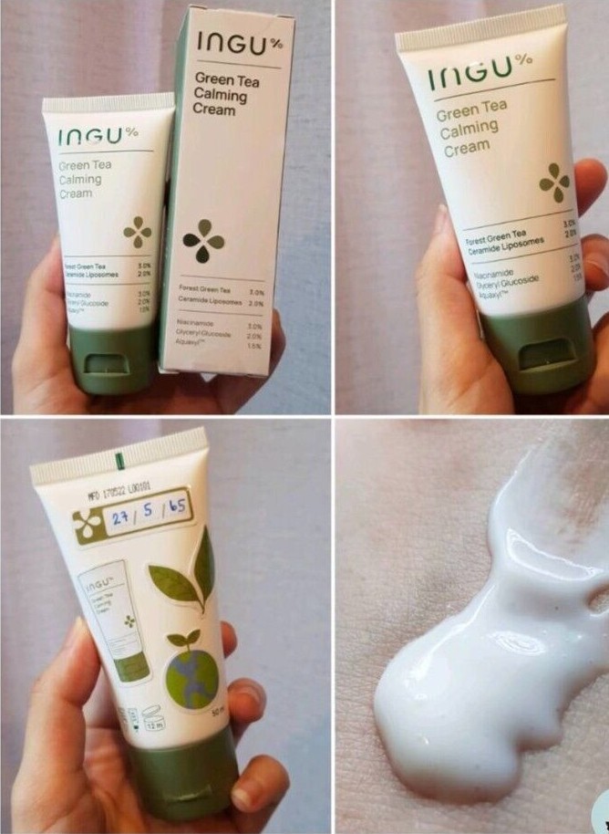 INGU Green Tea Calming Cream Moisturizer face Skin 50 ml | eBay