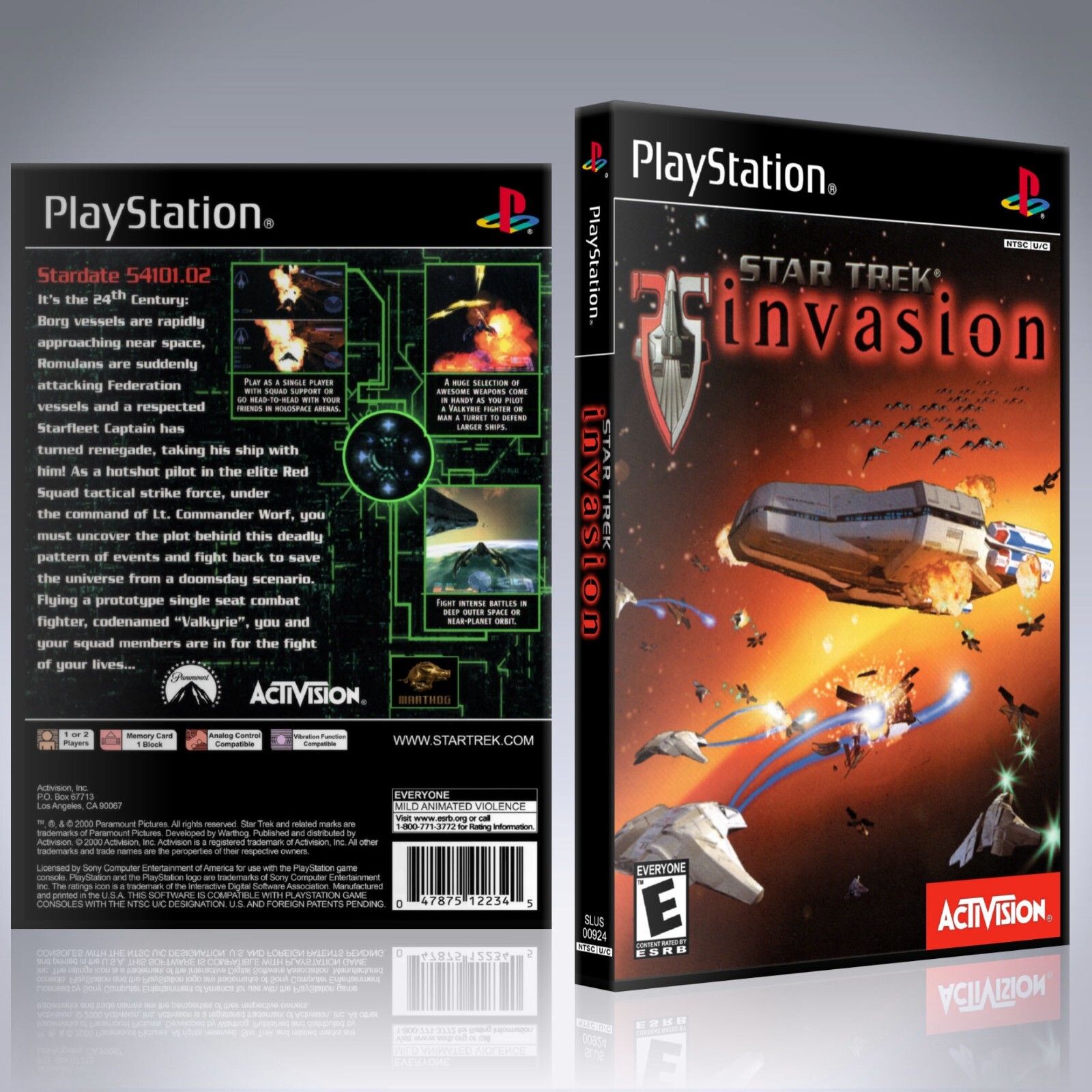 PS1 Case - NO GAME - Star Trek - Invasion | eBay