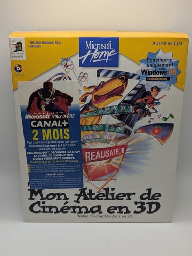 Microsoft Home - Mon Atelier De Cinéma En 3D - PC CD-ROM Big Box - FR ...