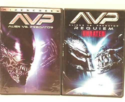 Halloween Double Feature Alien Vs. Predator 1 & 2 DVD Widescreen FREE ...