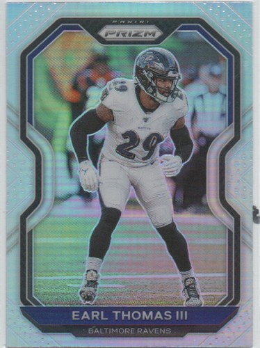 2020 Panini Prizm SILVER PRIZM #42 Earl Thomas BALTIMORE RAVENS ...