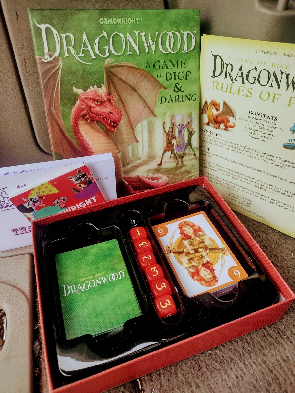 Dragonwood A Game Of Dice & Daring Gamewright 2018 Edition Ages 8+ (2-4 ...