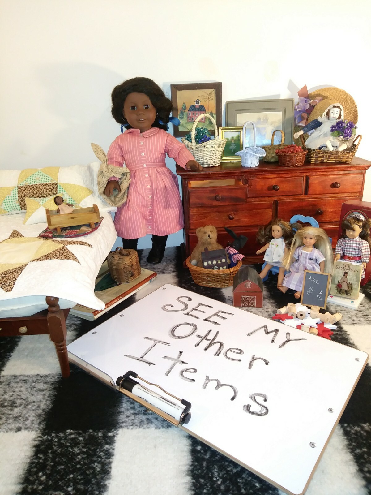 American Girl Mini Doll Julie in Felicity Dress | eBay