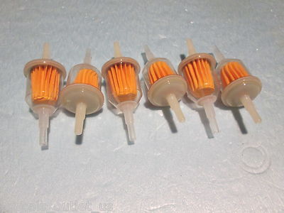 6 Pk Fuel Filters fit Various Small Gasoline Engine w. 1/4" and 5/16 ...