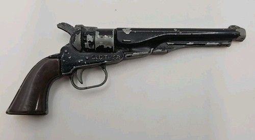 OLD TIMER MINIATURE REVOLVER TOY SINGLE SHOT CAP GUN VINTAGE 1960'S PRE ...