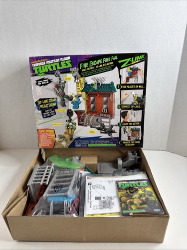 NICKELODEON Teenage Mutant Ninja Turtles Fire Escape Free Fall ZipLine ...