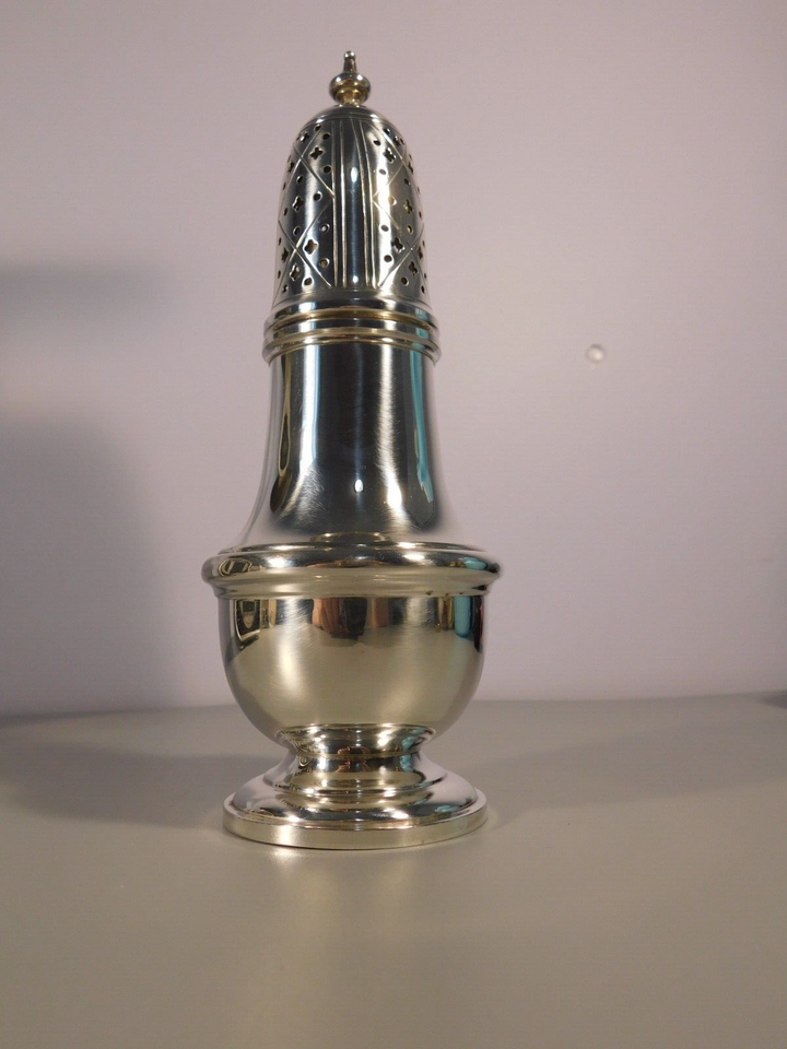 sterling muffineer sugar shaker by Fisher 7" 148 grams table ready | eBay