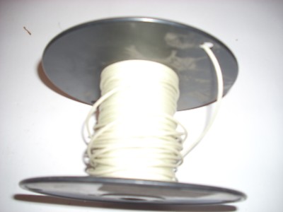 Machine Tool Wire #22 Gauge Electrical White w Black Roll 15oz | eBay