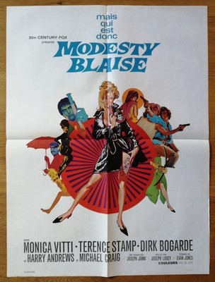 MODESTY BLAISE monica vitti original french movie poster '66 | eBay