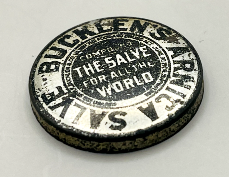 Antique Bucklen’s Arnica Salve Tin Lid Button Without Back | eBay