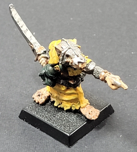 Warhammer - Skaven - Metal Command Figure - With Sword - Assembled ...