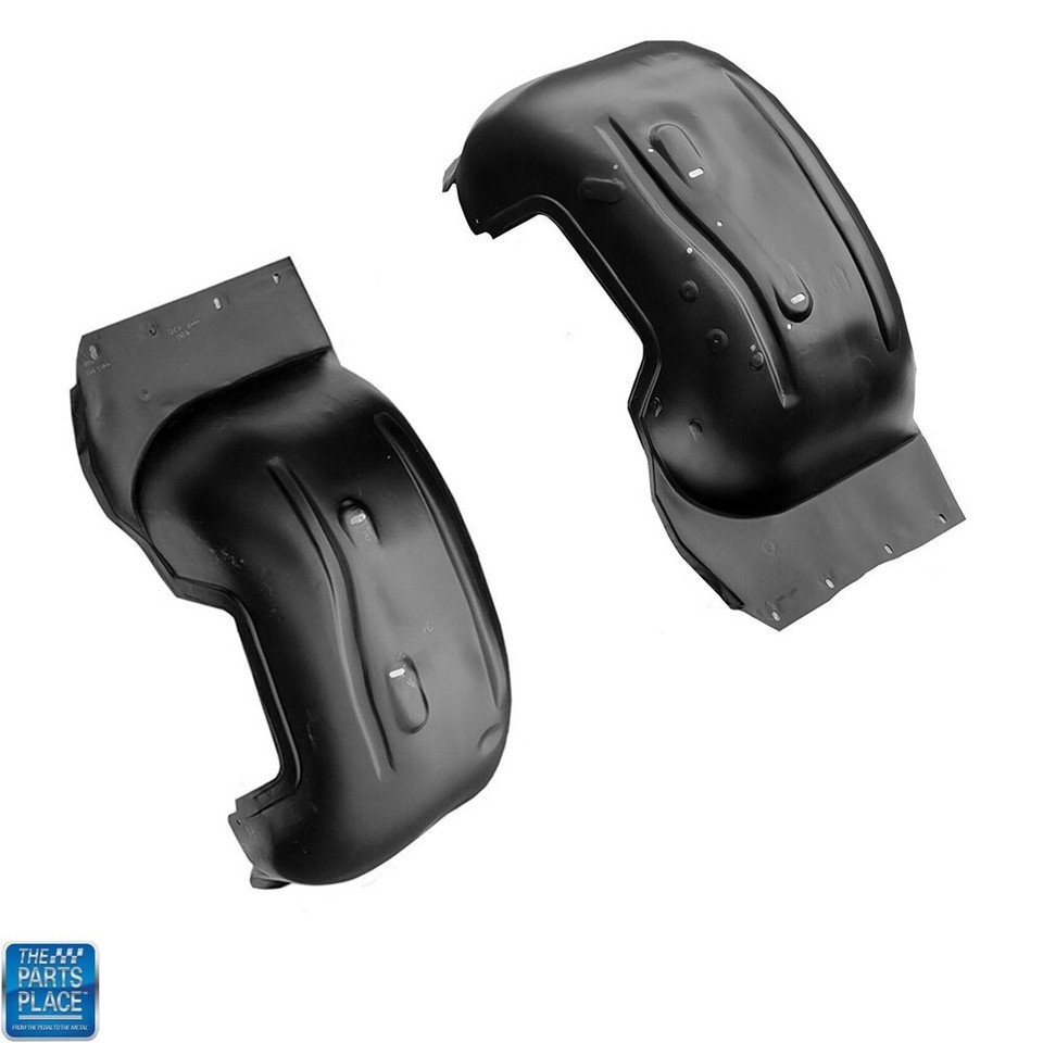 68-69 Cutlass 442 Front Inner Fender Skirt Well Black Plastic Pair LH ...