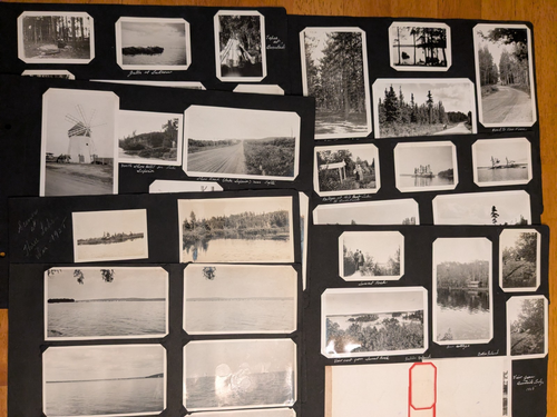 Huge Lot of 90+ B&W Real Photos 1920's Lake Geneva Three Lakes WI Ely ...