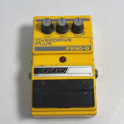 Dod Overdrive Plus FX50-B Electric Guitar Pedal Vintage USA Yellow ...