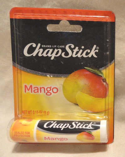 CHAPSTICK MANGO FLAVORED LIP BALM 0.15 OZ. NEW SEALED TUBE WITH FREE ...